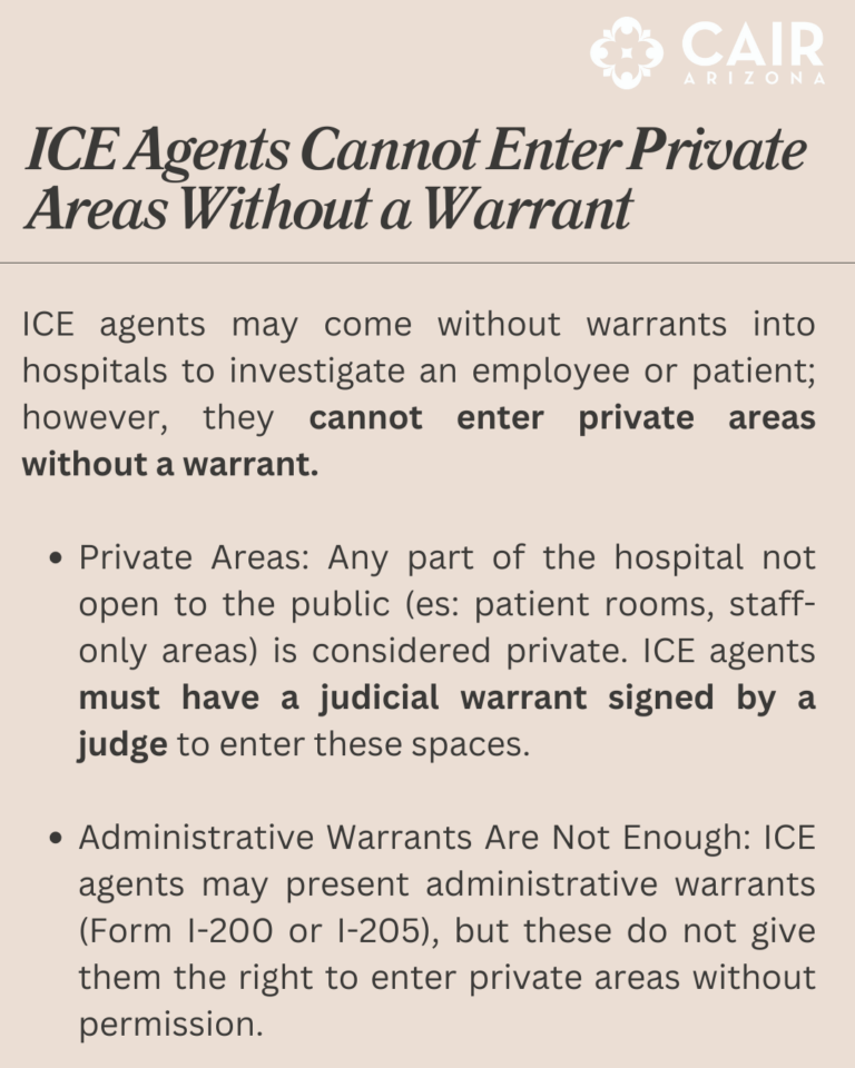 Know Your Rights: What To Know If ICE Raids Hospitals – CAIR-Arizona ...